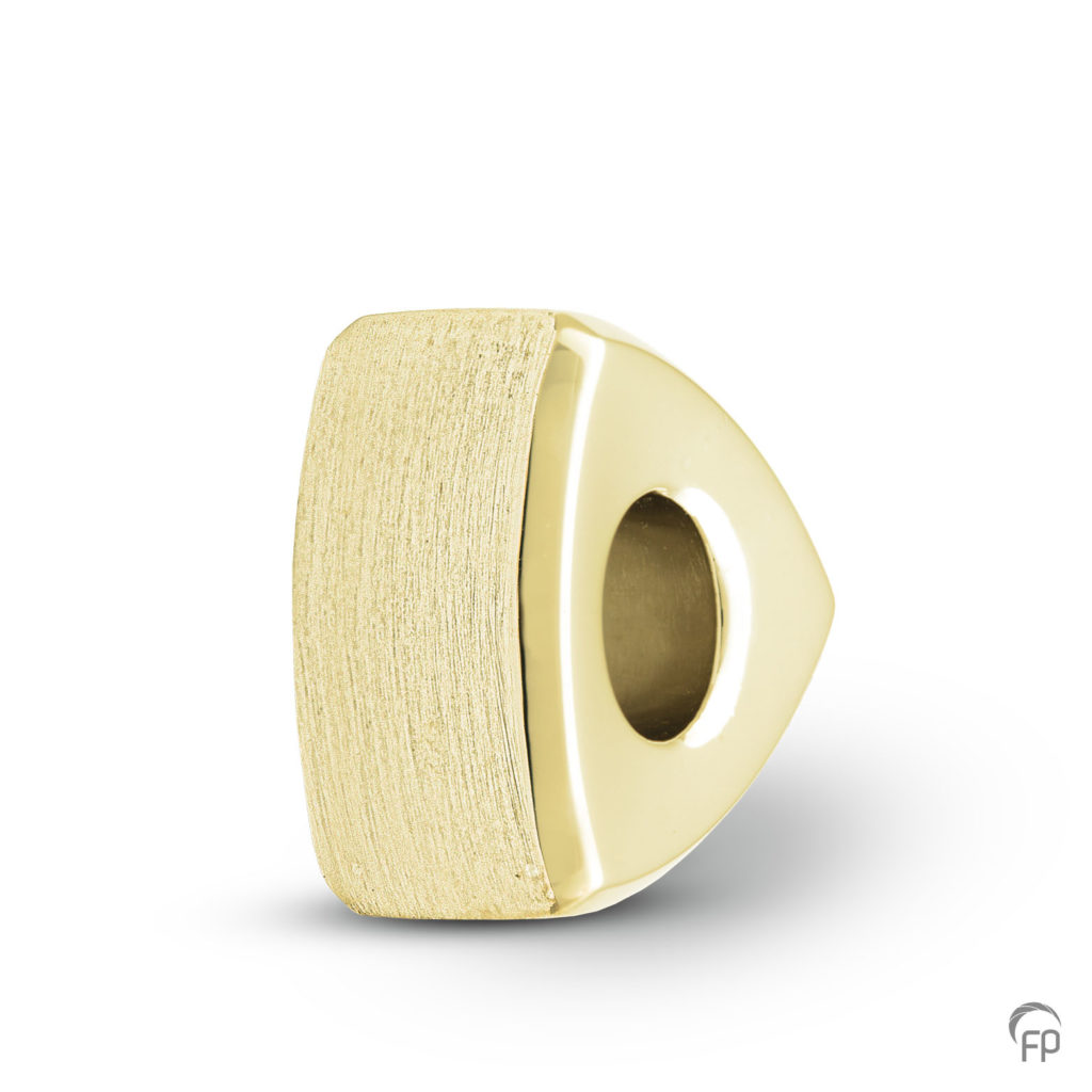 MB 004 - Ash Memorial Bead 14kt Gold - Hillier Funeral Service