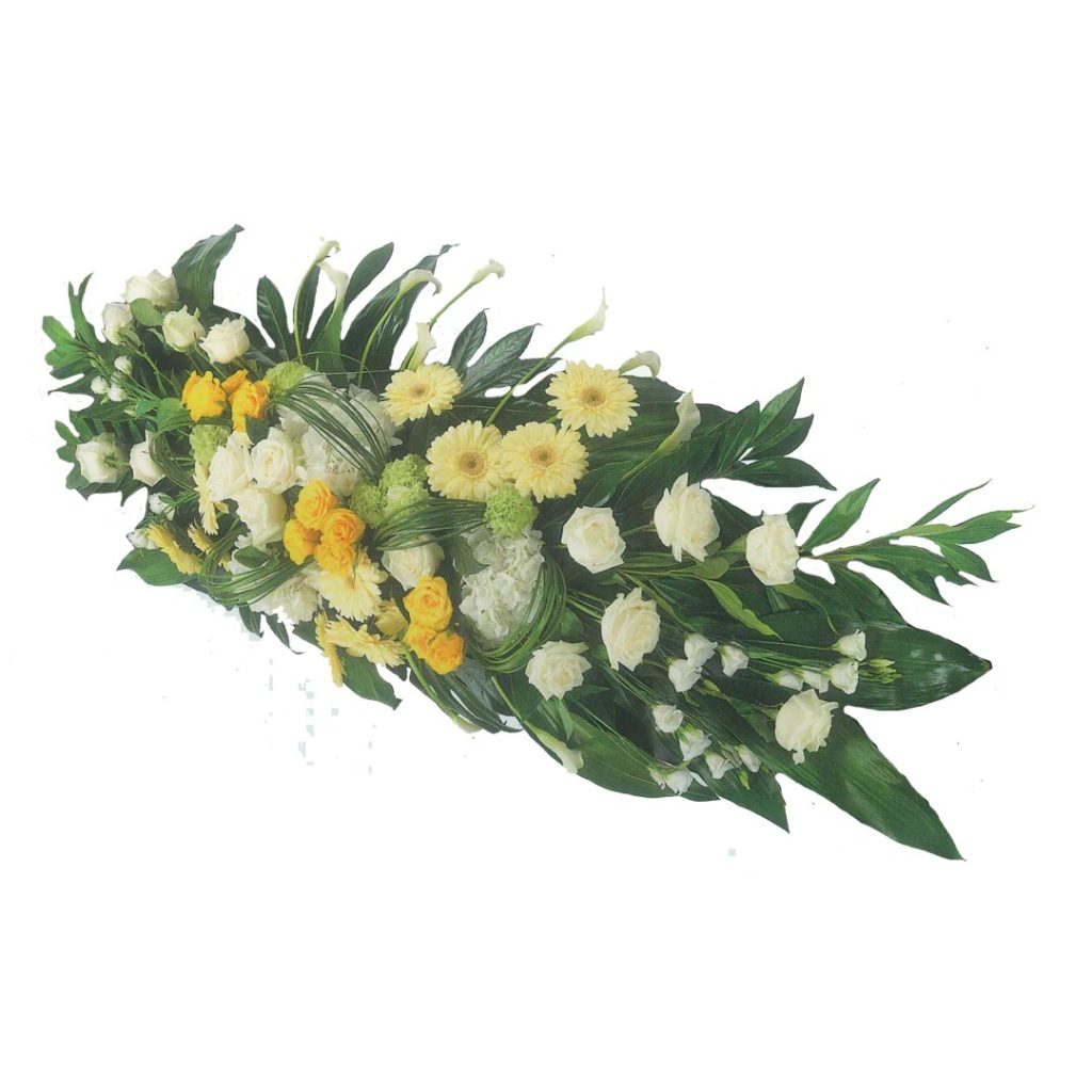 Narrow Compact Coffin Spray - Hillier Funeral Service