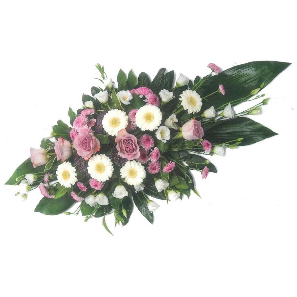 Gerbera, Roses & Chrysanthemum Spray - Hillier Funeral Service